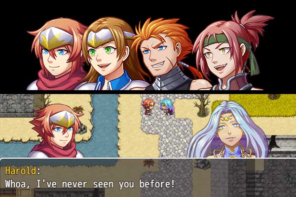 RPG对话框角色半身像素材-游素网