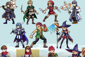 RPG Maker MZ SV动作素材包横版人物攻击战斗序列帧-游素网